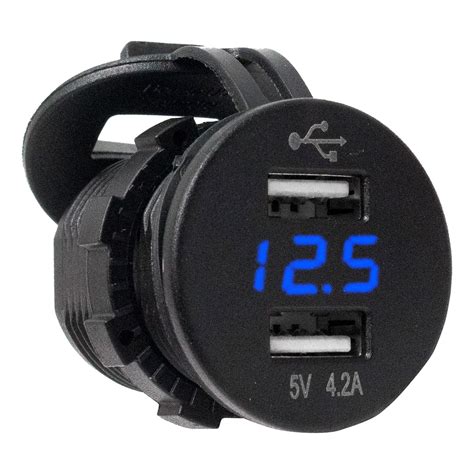 Marine Sport Lighting Dual Usb Port Socket With Voltmeter Cabelas Canada