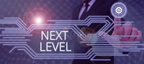 Handwriting Text Next Level Internet Concept Having More Than One