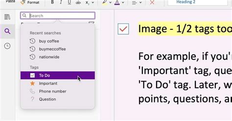 Staying Organised How To Use Tags In OneNote OneNote Templates