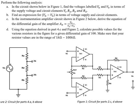 solved perform the following analysis in the circuit shown