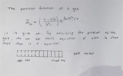 Solved partition function of a gas ²n Nb e as By Chegg