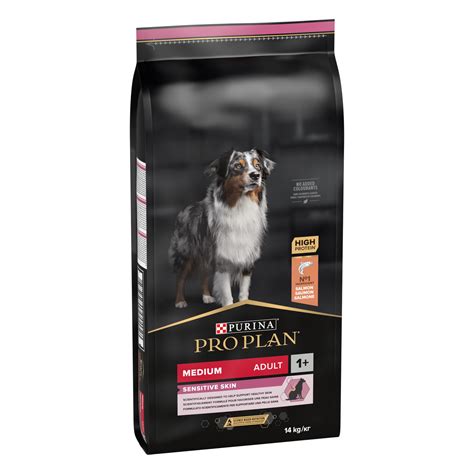Purina Pro Plan Dog Medium Adult Sensitive Skin 14кг - для собак ...