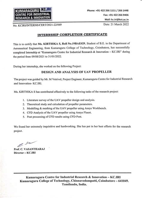 Kirthika S On Linkedin Cfd Internship Research Uav Propeller Fluent