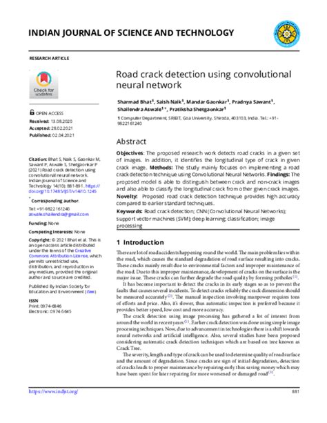 Pdf Road Crack Detection Using Convolutional Neural Network