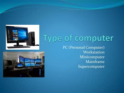 Types Ofcomputer PPTX Computing Technology Computing