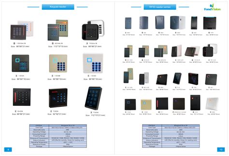 Access Control And Rfid Reader Catalogue China Factory Fondvision