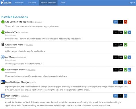 How To Install And Configure Gnome Shell Extensions In Linux DayGeek