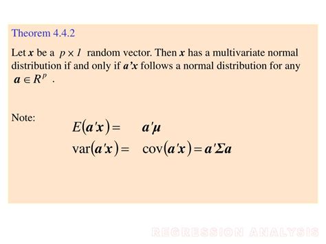 Ppt Chapter 4 Multivariate Normal Distribution Powerpoint Presentation Id 3763218