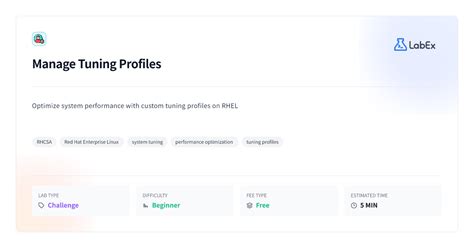 Manage Tuning Profiles Labex