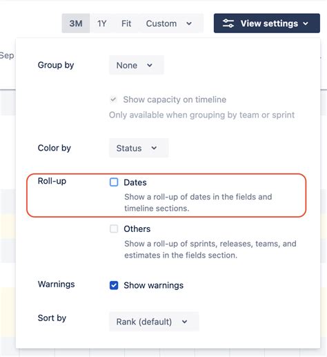 The Roll Up Is Not Happening On Date In Advanced Roadmap Plans Advanced Roadmaps For Jira