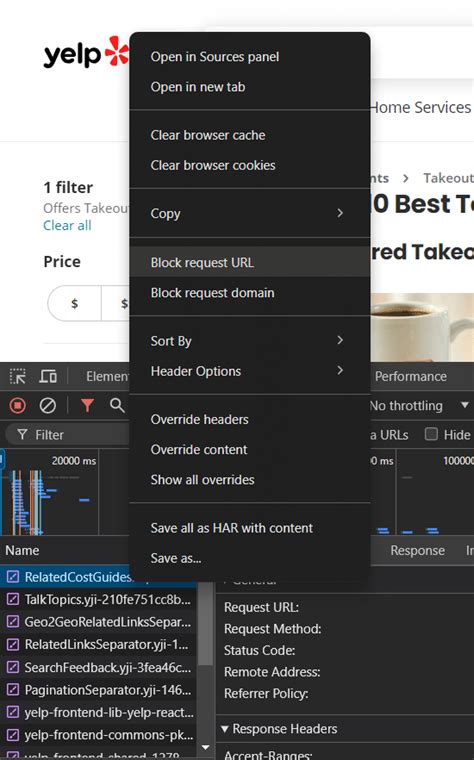 How To Block Network Requests For Debugging Css And Js Dependencies