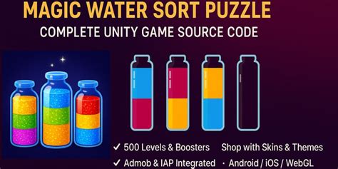 Magic Water Sort Puzzle Unity Game Source Code By Foxgames Codester
