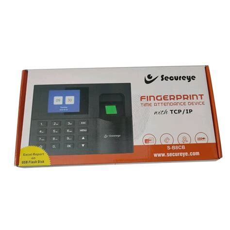 Secureye S B8cb Biometric Attendance Device For Office Optical Sensor At ₹ 3849 Piece In
