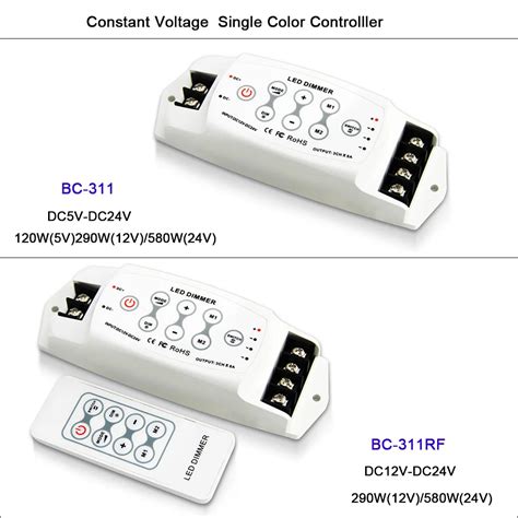 New DC V V Led CV Single Color Dimmer Controller Channel Output Dimmer A CH RF Remote