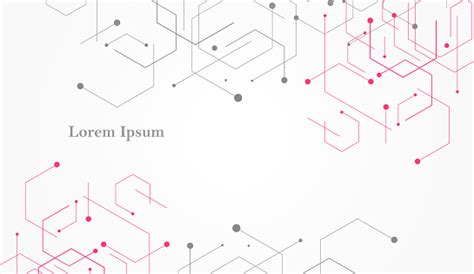 추상 핑크 그레이 육각형 네트워크 이미지 기하학적 배경 과학 기술 미래 지향적 인 개념 빨강에 대한 스톡 벡터 아트 및 기타