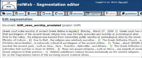 Discourse Segmentation Editor Download Scientific Diagram