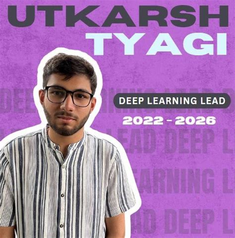 utkarsh tyagi on linkedin deeplearning machinelearning ai dsdl