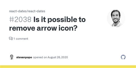 is it possible to remove arrow icon · issue 2038 · react dates react dates · github