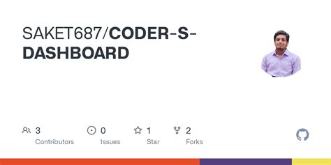 Github Saket Coder S Dashboard