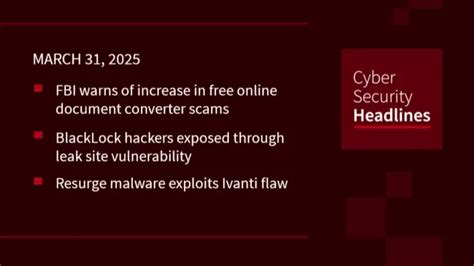 document converter warning resurge exploits ivanti blacklock hackers