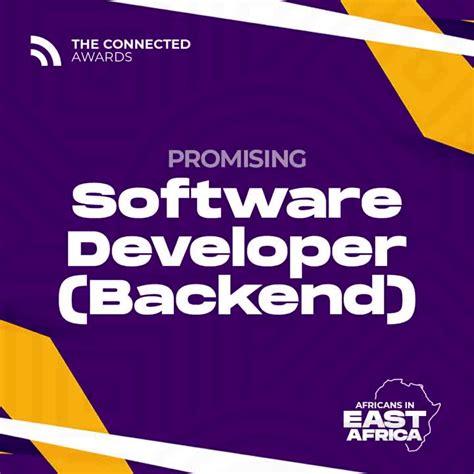the connected awards on linkedin promising software developer backend