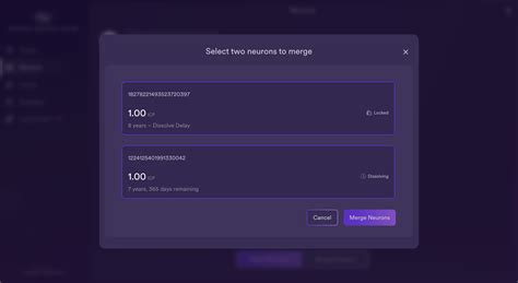 How Do I Merge Neurons On The Nns Dapp Dfinity