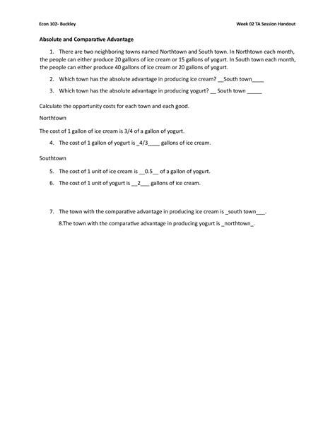 Week 02 Ta Session Handout Econ 102 Buckley Week 02 Ta Session Handout Absolute And