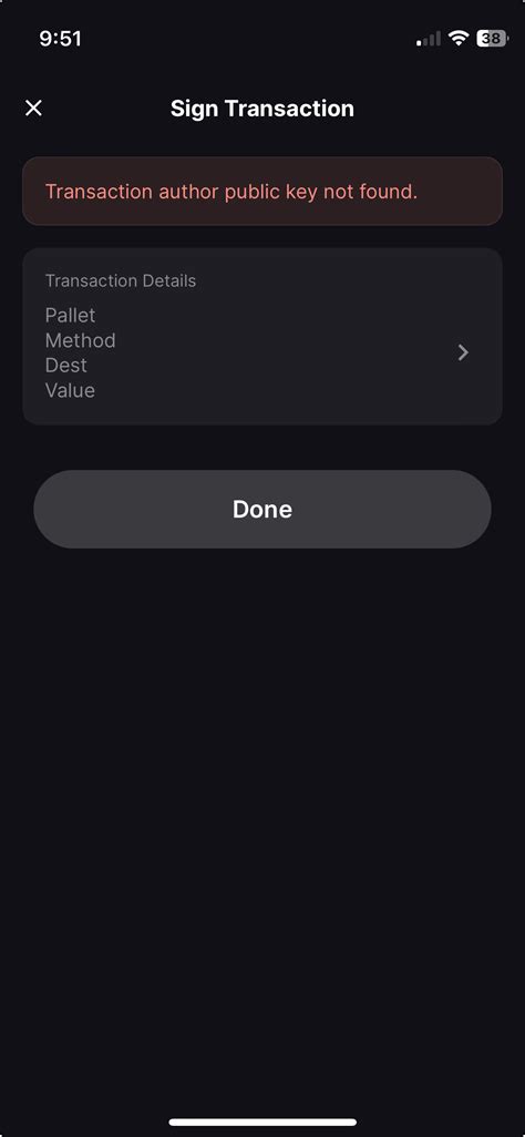 Polkadot Vault Transaction Error · Issue 1608 · Centrifugeapps · Github