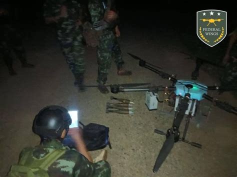 လှိုင်မြို့နယ်ရှိ စစ်ကောင်စီ၏ အမှတ် ၁ စစ်ကြောရေးနှင့် တည်းခိုရေးတပ်ကို ဒရုန်းဖြင့် ဗုံးကျဲ တိုက