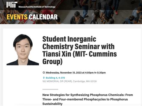 Mit在读，26岁中国博士生在主讲报告会前突然离世 辛天斯 化学品 学术