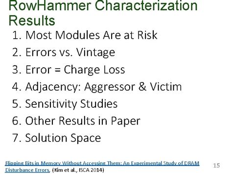 The Dram Row Hammer Problem And Its Reliability