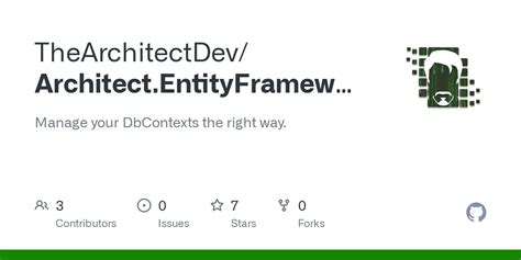 Github Thearchitectdevarchitectentityframeworkdbcontextmanagement