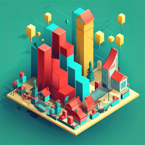 Premium AI Image Property And Housing Data Graphic