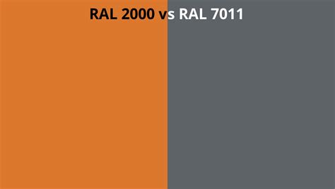 Ral 2000 Vs 7011 Ral Colour Chart Uk