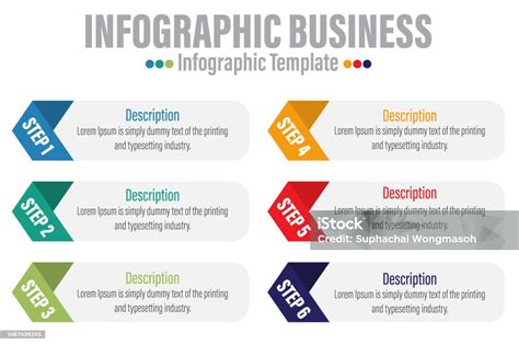 6단계 단계 로드맵 옵션 이정표 타임라인 프로세스 또는 워크플로가 포함된 6개의 옵션 종이 메모 모양 요소 비즈니스 데이터