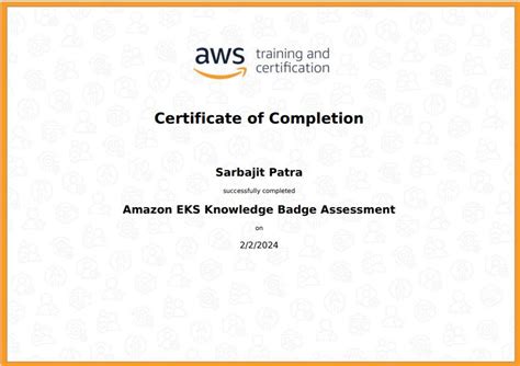 sarbajit patra on linkedin aws eks cloudcomputing certification kubernetes cloudnative…