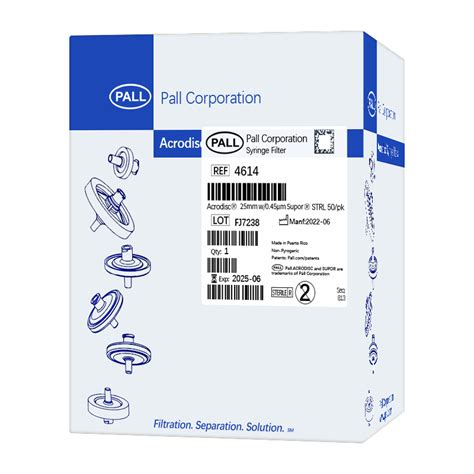 颇尔PALL灭菌滤器针头过滤器亲水Supor聚醚砜PES膜PN4612 PN4614 25mm 0 2 0 45um 虎窝淘