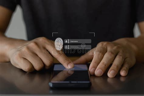 Fingerprint Scan For Secure Access To Protected Data Network With