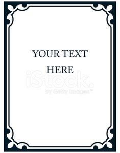 Simple Vector Line Border Frame Isolated Illustration Royalty Free Vector Stock FreeImages