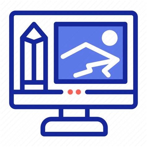 Monitor Computer Editor Screen Edit Tools Icon Download On Iconfinder