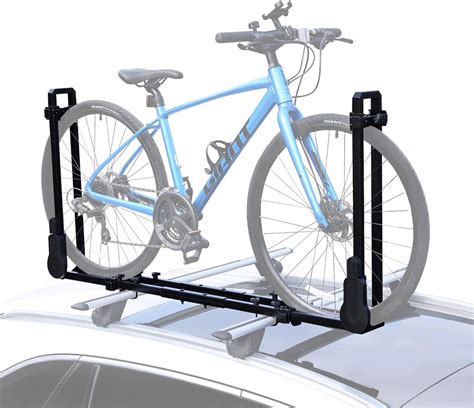Gathersky Roof Bike Rack Upright Dual Arm Rooftop Bike
