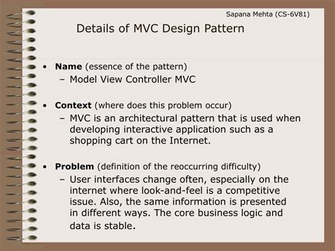 Ppt Overview Of Design Patterns And The Mvc Design Pattern Powerpoint