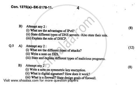 Data Communication Networking And Security 2010 2011 Bsc Computer