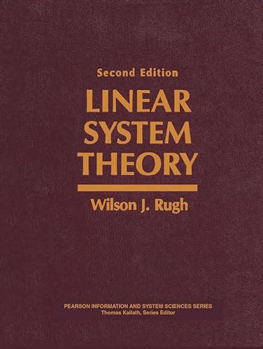 Linear System Theory 2nd Edition Wilson J Rugh 9780134412054 Abebooks