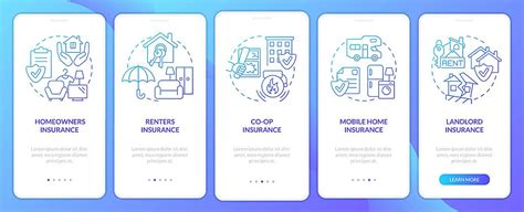 Blue Gradient Onboarding Mobile App Screen Showcasing Various Etiquette