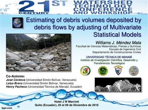 Pdf Estimating Of Debris Volumes Deposited By Debris Flows By Adjusting Of Multivariate