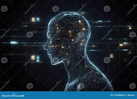 Data Processing And Artificial Intelligence Stock Image Image Of