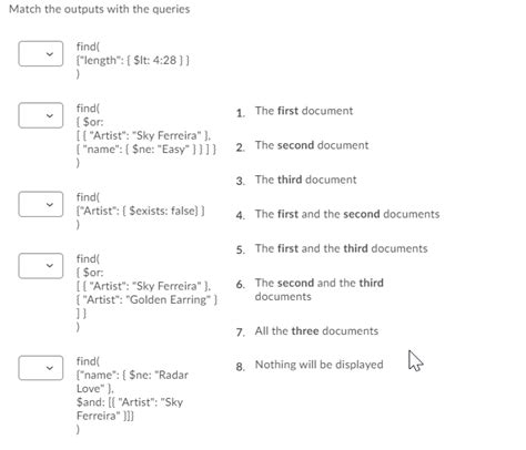 Solved In Terms Of The Following Json Document Id Chegg