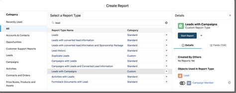 Salesforce Leads With Without Campaign Reports Build The Right Report Salesforce Ben