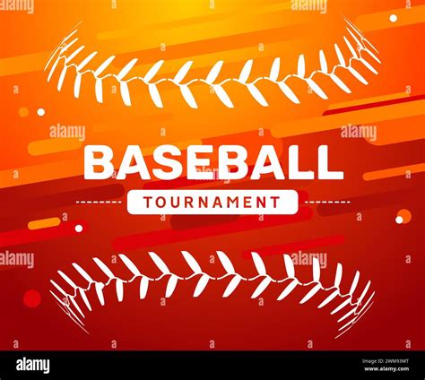Baseball Flyer Poster Template Tournament Invitation Baseball Background Advertising Design